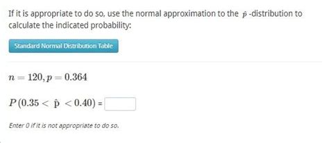 Solved If It Is Appropriate To Do So Use The Normal Chegg