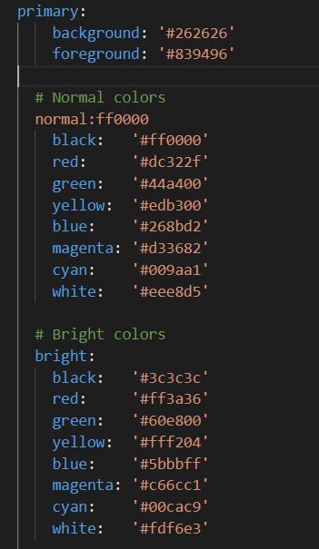 Windows Alacritty Replacing Colors From Config · Issue 5234