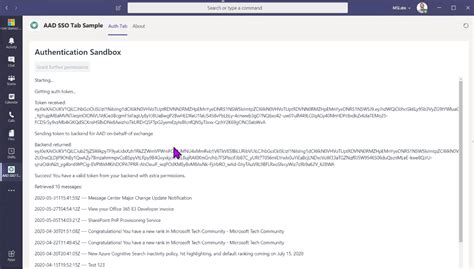 Calling Microsoft Graph From Your Teams Application Part 3 Tabs Bob Germans Vantage Point