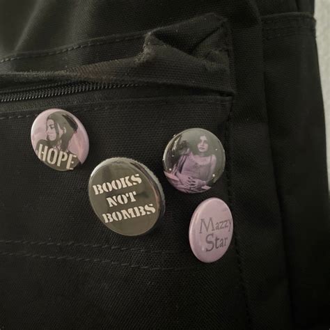 Mazzy Star Set Of 3 1 Metal Pinback Buttons Etsy