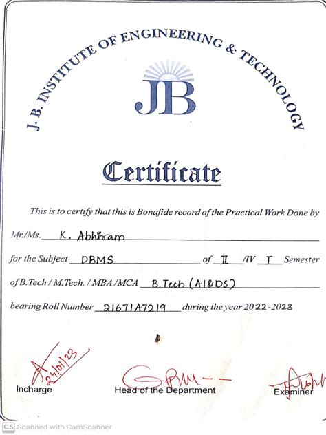 Dbms Record 1 Pdf