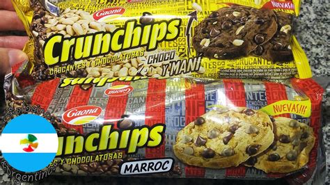 Gaona Crunchips Marroc Choco Y Maní Galletitas Con Chips De Chocolate Y Marroc Chocolate Y