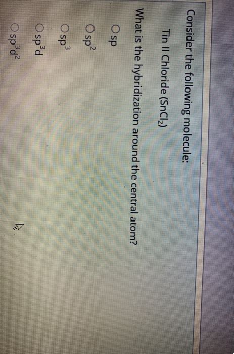 Solved Transcribed Image Text Consider The Following Molecule