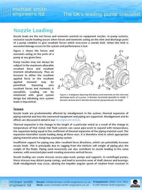 Pump Nozzle Loading Pdf Thermal Expansion Pump