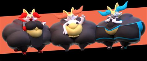 Rule 34 Bbw Big Ass Big Breasts Braixen Breasts Bubble Butt Female