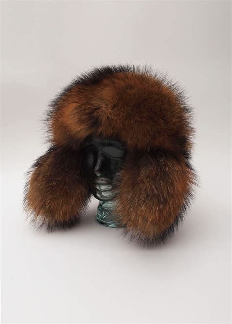Brown Real Fur Ushanka Hat Pre Order 017 Shop