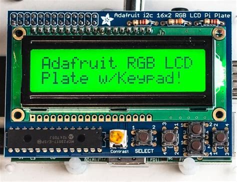 Adafruit Rgb 16x2 Lcd And Keypad Kit For Raspberry Pi This Adafruit