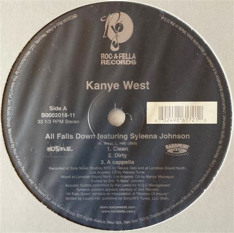 【used 12】 Kanye West All Falls Down Agritribemusic New Used