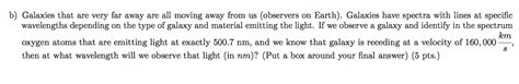 Solved Relativistic Doppler Shift The Relativistic Doppler