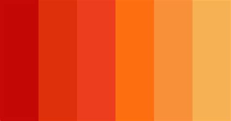 Maple Leaf Gradient Color Scheme Orange