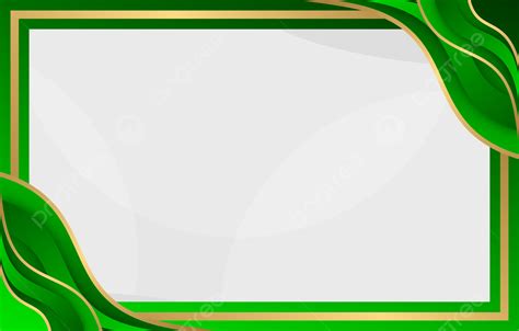 Green Certificate Border Background Vector Green Borders Certificate