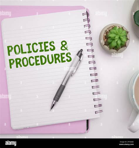 writing displaying text policies procedures concept meaning list of