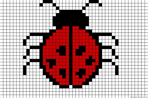 Large Lady Bug Kandi Pattern Perler Patterns Perler Bead Patterns My