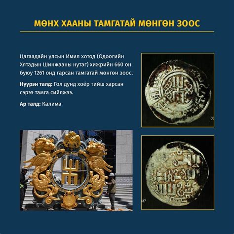 Чингис хаан музейн нүүрэн талд Монголын эзэнт гүрний таван их хааны