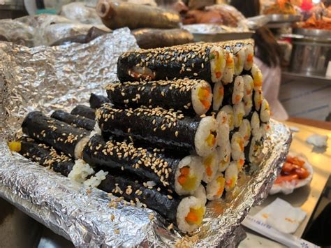 광장시장 마약김밥 명물 Mlbpark