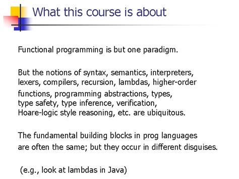 Programming Languages And Compilers CS 421 Madhusudan Parthasarathy