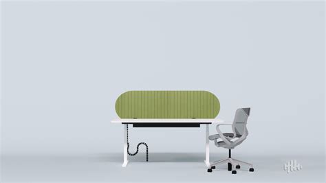 Séparation acoustique de bureau en PET écologique WRAP