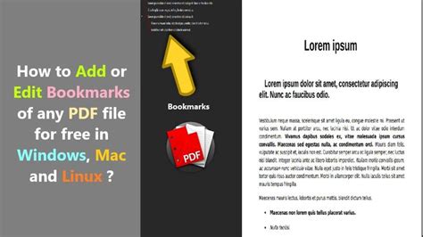 How To Add Or Edit Bookmarks Of Any PDF File For Free In Windows Mac And Linux