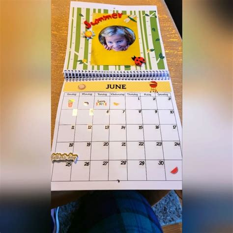 wall decor predesigned calendar 224 just add photos poshmark
