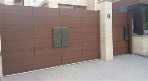 Brown Wooden Hpl Gate Cladding Thickness 6mm At ₹ 180sq Ft In Morbi