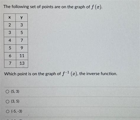 [answered] the following set of points are on the graph of f x x 13 2 3