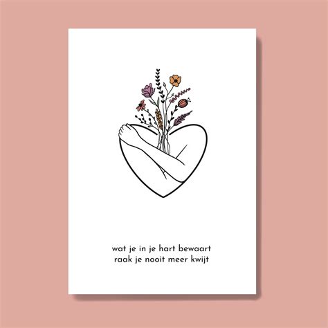 Kaart Wat Je In Je Hart Bewaart MOwiththeflow