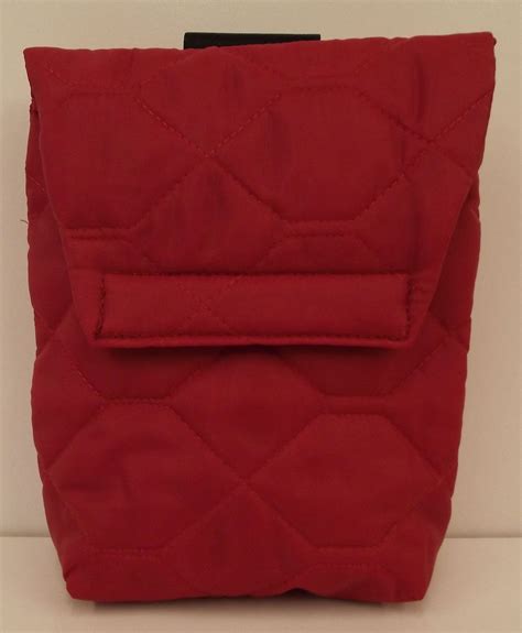 Large Quilted Goggle Eyeglass Or Accessory Pouch With Belt Loop In Black Silver Needle Inc™