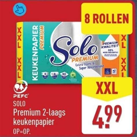 Solo Premium 2 Laags Keukenpapier Aanbieding Bij Aldi Folderfeestnl