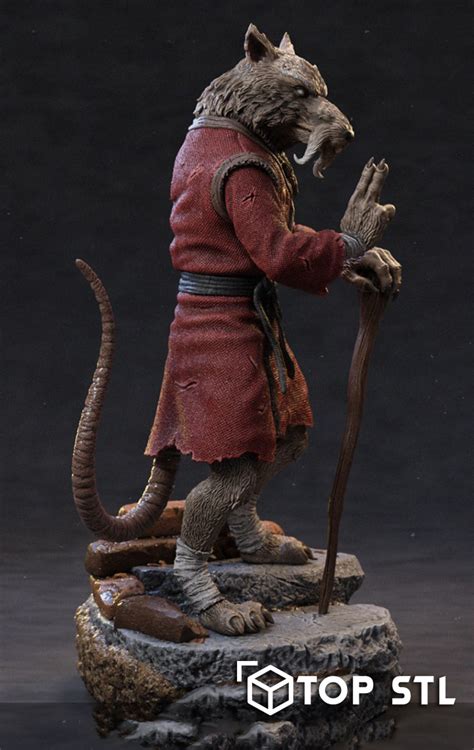 Splinter Tmnt 3d Print Stl Model Top Stl Splinter Tmnt 3d Print Stl Model Top Stl