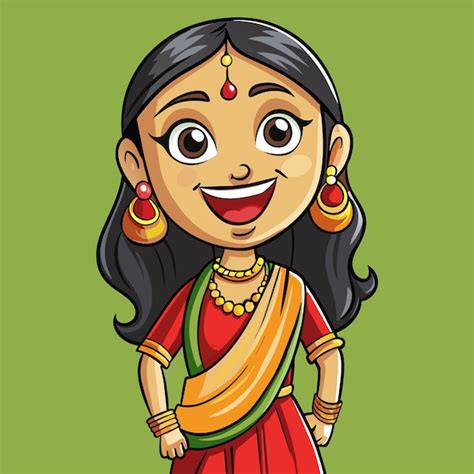 Premium Vector A Drawing Of A Woman With A Smile On Her Face