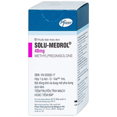 Thuốc Solu Medrol 40mg Trị Rối Loạn Thấp Khớp Lupus Ban đỏ