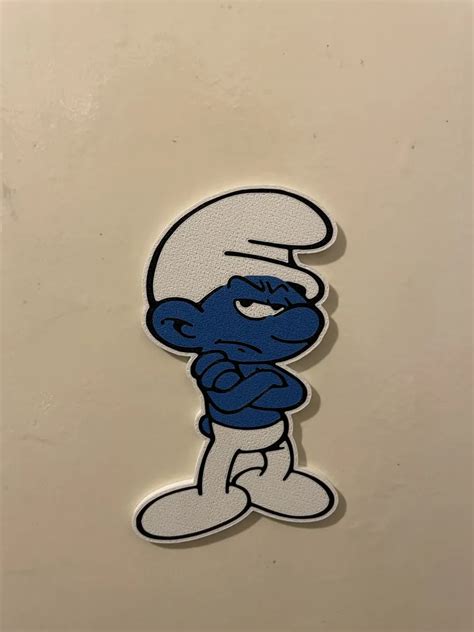 Grumpy Smurf Free 3d Print Model Makerworld