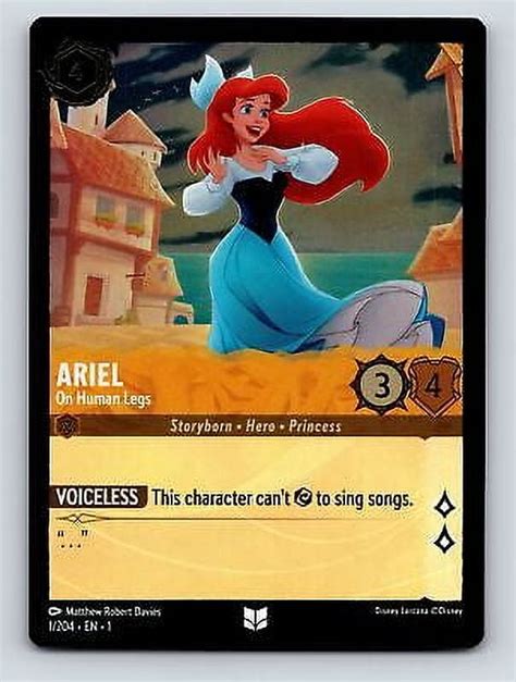 Basic Ariel Hp Unknown Voiceless Ability Disney Lorcana Princess Style