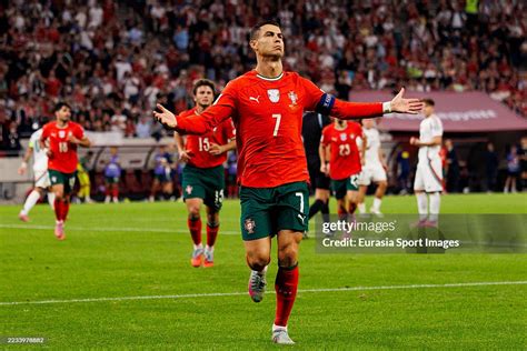 Cristiano Ronaldo Of Portugal Celebrates His Goal During The Fifa