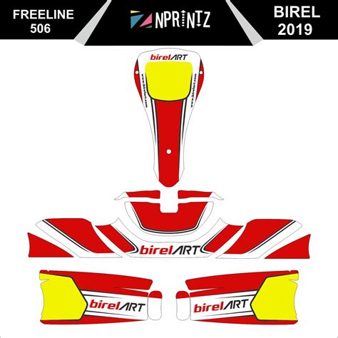 Birel 2020 506 Style Full Kart Sticker Kit Karting Rotax Iame Ebay