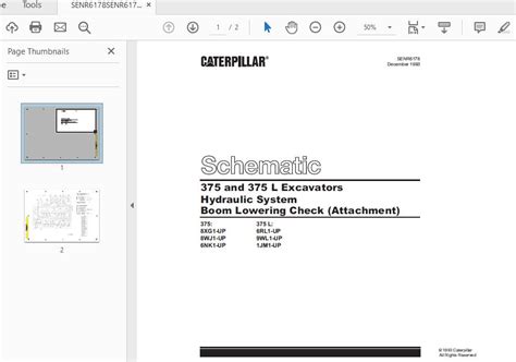 Cat 375375l 8wj91 Up Excavator Hydraulicelectrical System Attachment