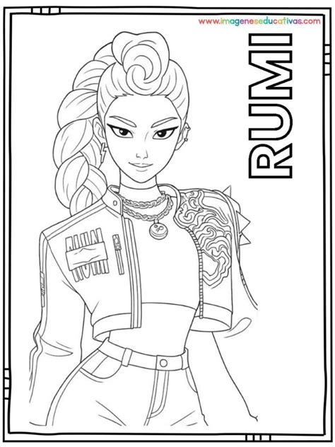 Dibujos Para Colorear De Las Guerreras K Pop Imagenes Educativas