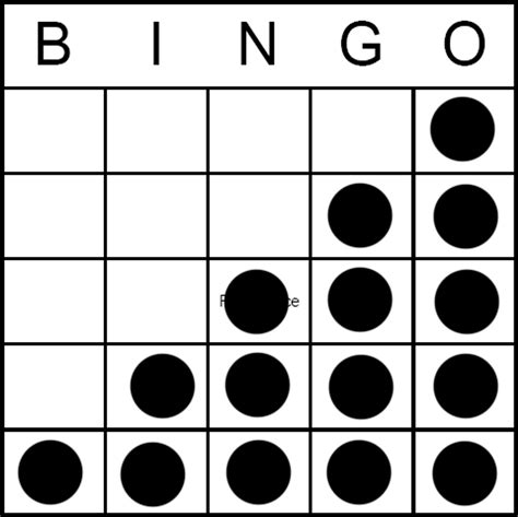 Bingo Game Pattern Heart