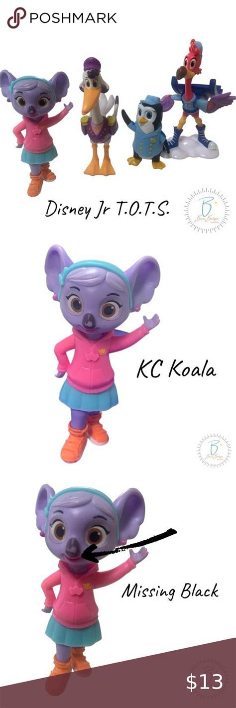 Disney Jr Tots Kc Koala Captain Beakman Pip Freddy Flamingo Set 4