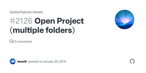 Open Project Multiple Folders · Issue 2126 · Typoratypora Issues