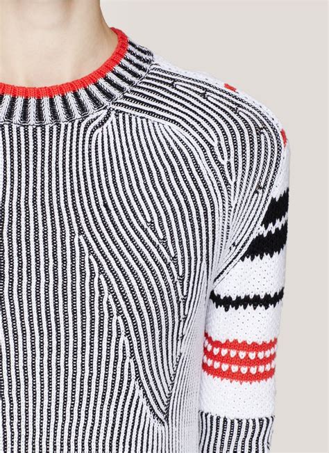 Alexanderwang Ribbed Contrast Knit Sweater Lane Crawford Shop