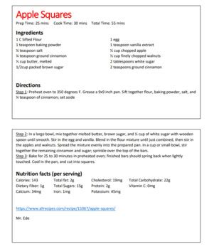 Microsoft Word 2019 365 Recipe Card Lesson By Shane Ede TPT