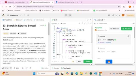 100daysofcode Leetcode Binarysearch Codingchallenge Sri Hasini Parsa