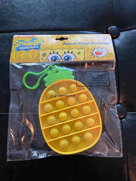 Spongebob Squarepants Popper Fidget Keychain New 4744114240