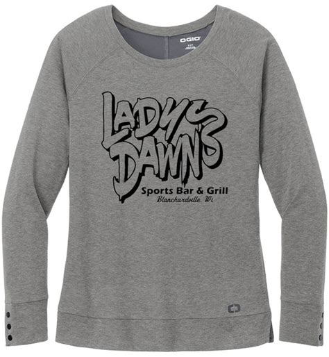 Ogio Ladies Command Long Sleeve Scoop Neck Rbs Activewear
