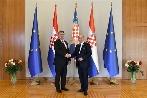 President Milanović Receives President Of National Council Of The