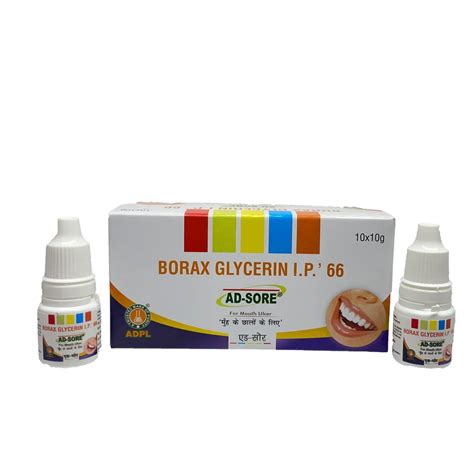 10gm Ad Sore Borax Glycerin Ip At ₹ 100bottle Skin Care Glycerin In