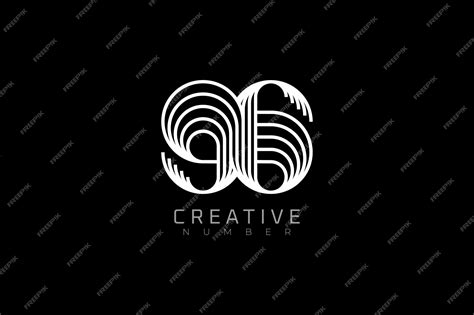 Premium Vector Number 96 Logo Modern And Creative Number 96 Multi