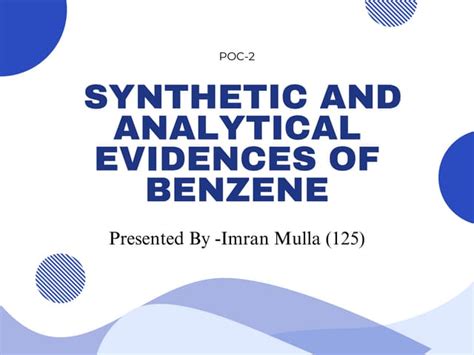 Synthetic And Analytical Evidence Of Benzene0000pdf