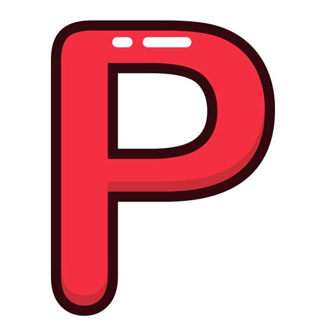 Letter P Red Alphabet Letters Icon Free Download